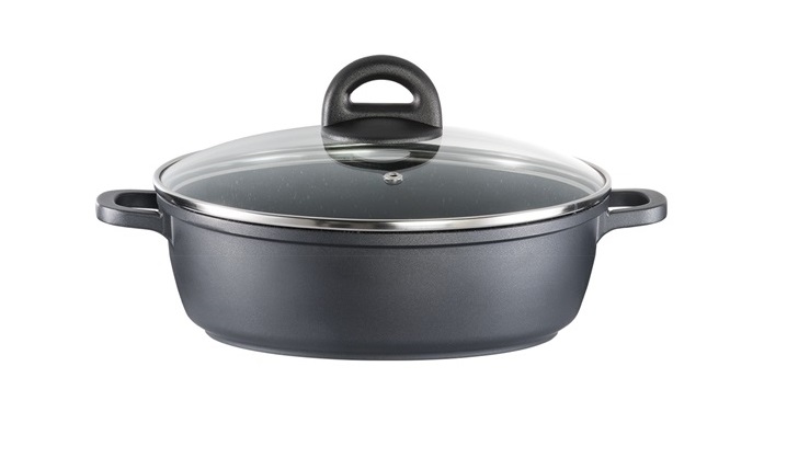 Arcosteel - סוטאז' 24 ס"מ עם מכסה - 3ל' מסדרת סטון - spices